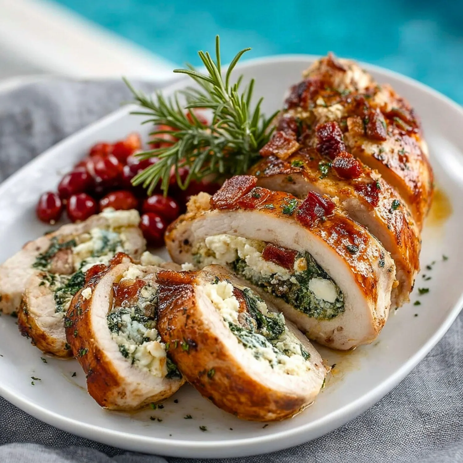 Christmas Stuffed Turkey Breast: Holiday Main Dish